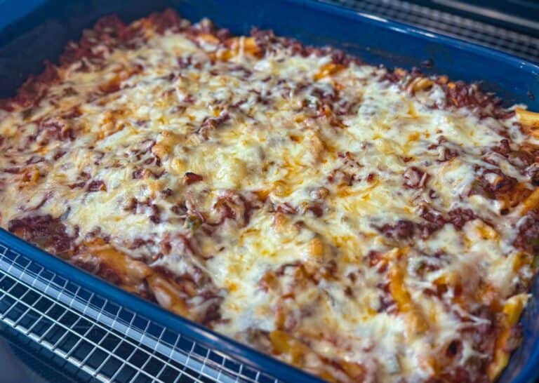 Italian High Protein Pasta Bake Recipe - Easy & Cheesy - The Sweet ...