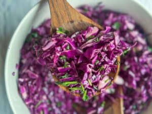 Fresh & Easy Turkish Red Cabbage Salad Recipe - The Sweet, Simple Things