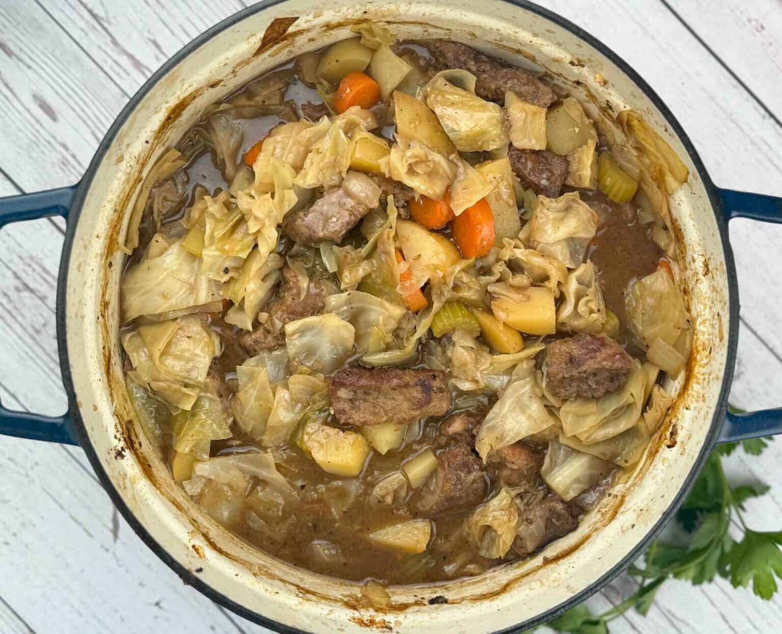 Hearty Irish Pork Stew with Guinness and Caraway Seeds