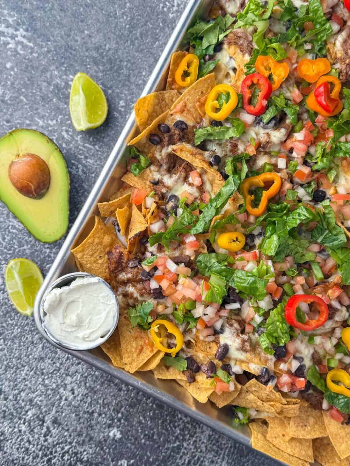 Loaded Beef Birria Nachos Recipe with Pico de Gallo - The Sweet, Simple ...
