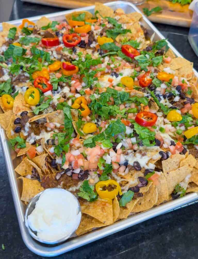 Loaded Beef Birria Nachos Recipe with Pico de Gallo - The Sweet, Simple ...