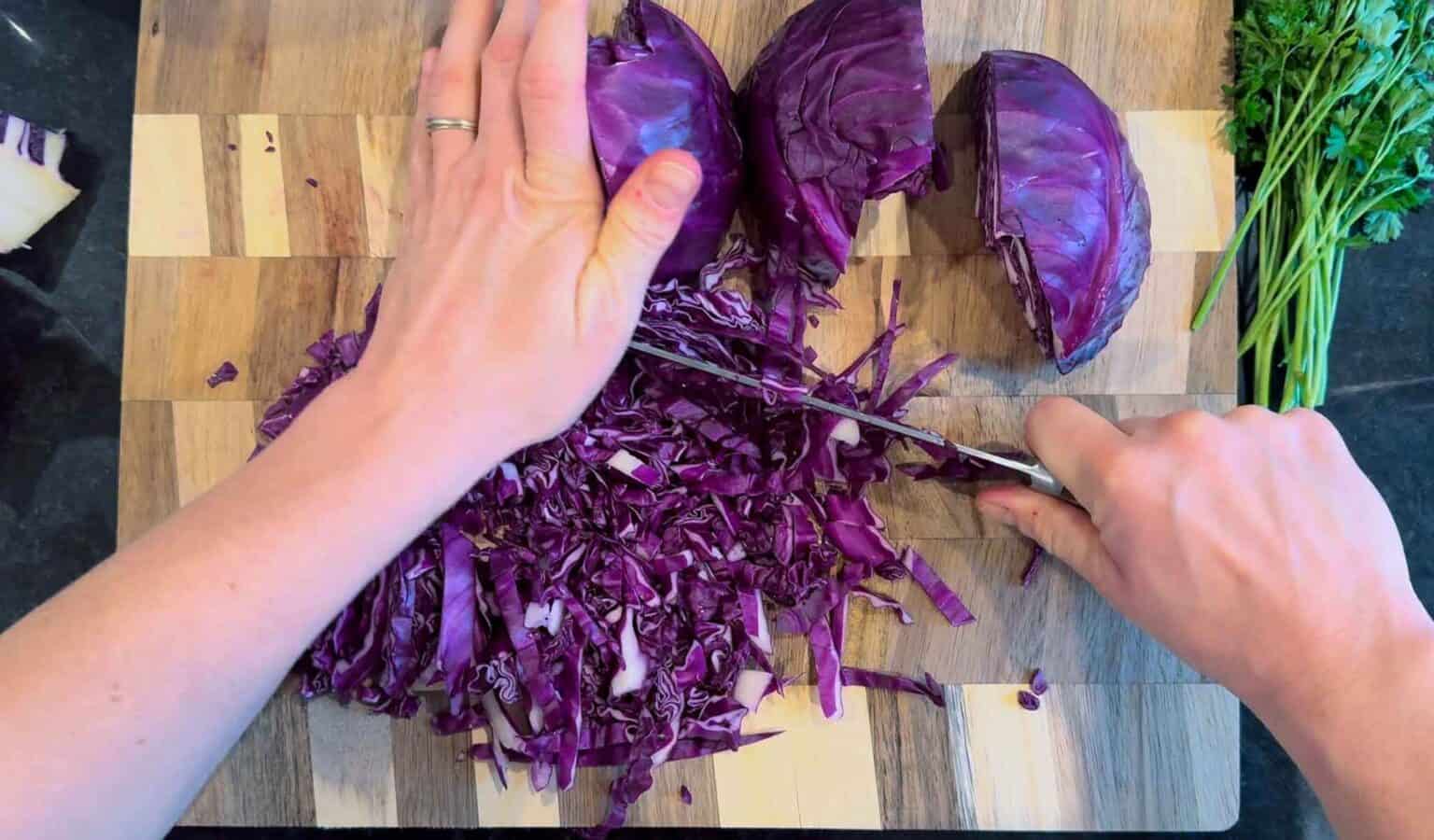 Fresh & Easy Turkish Red Cabbage Salad Recipe - The Sweet, Simple Things