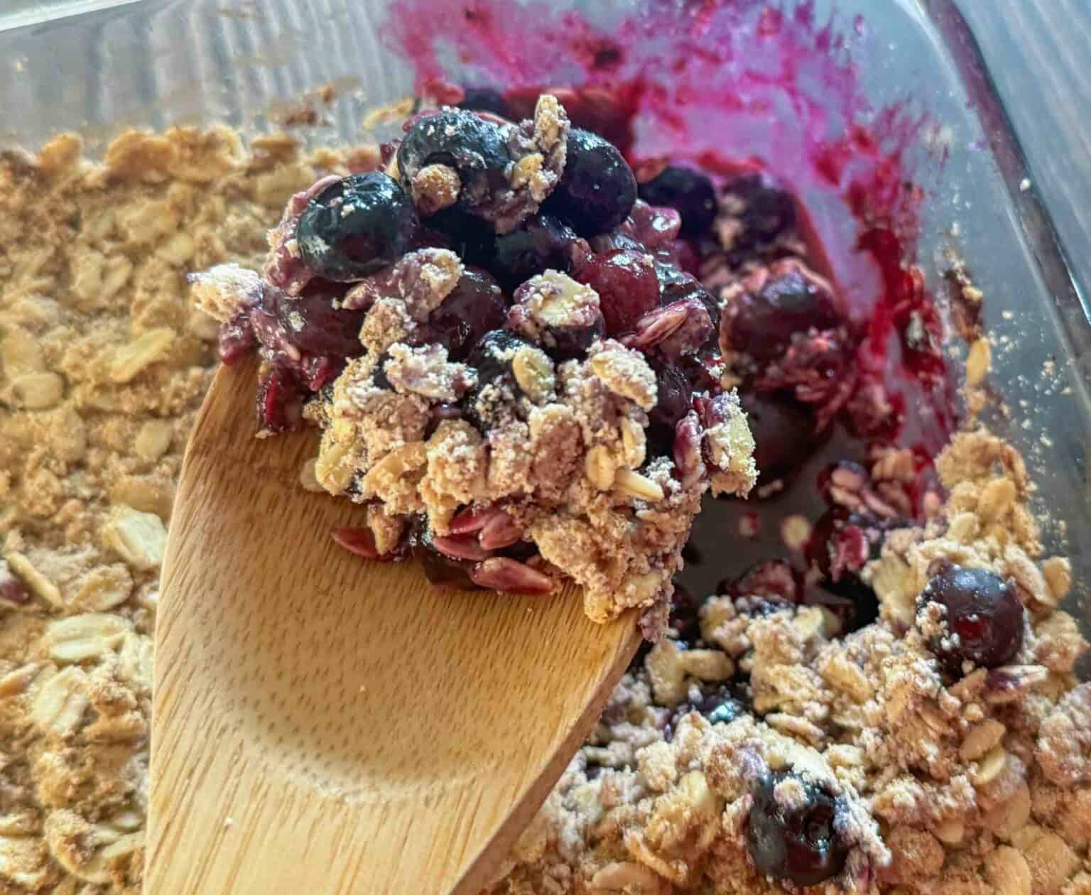 High Protein Blueberry Crumble - Delicious Breakfast Recipe