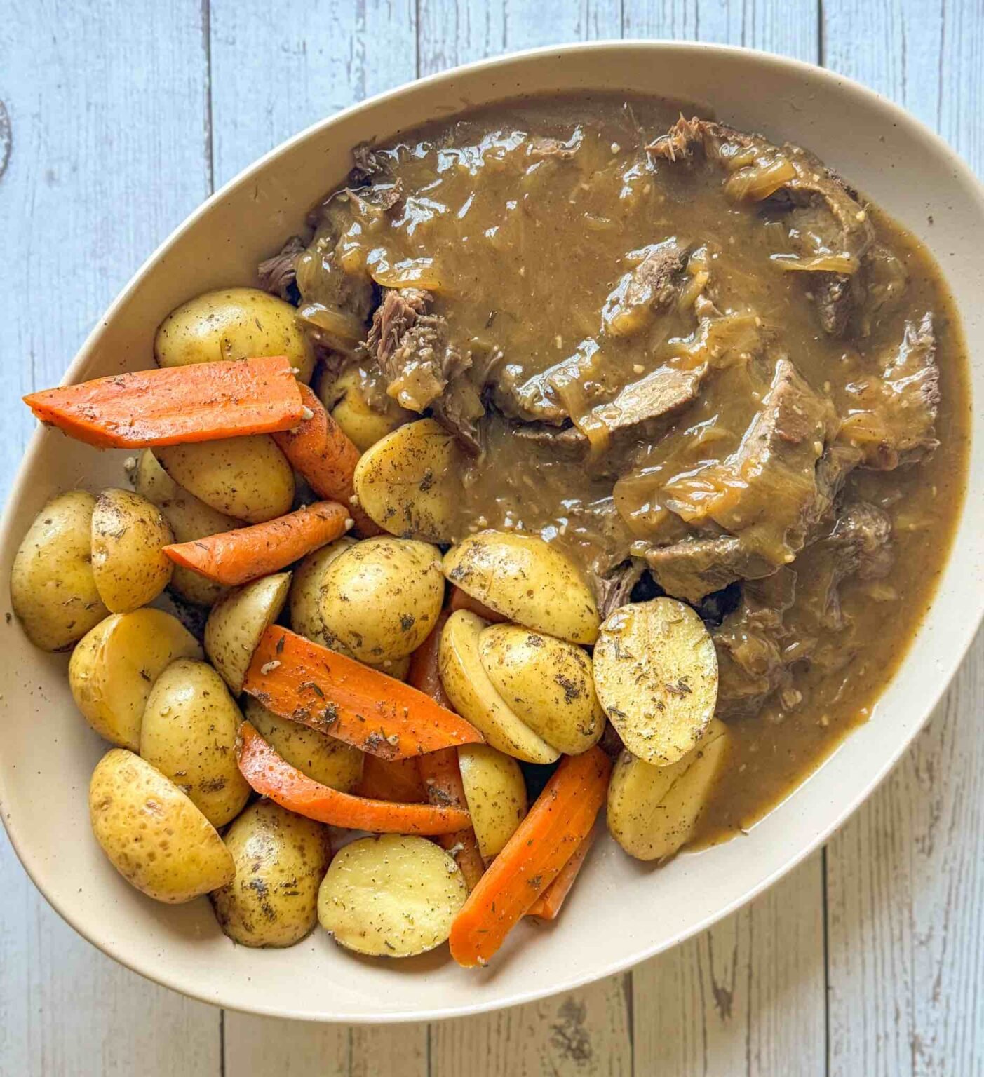 Savory Instant Pot Sirloin Tip Roast Beef And Vegetables The Sweet Simple Things