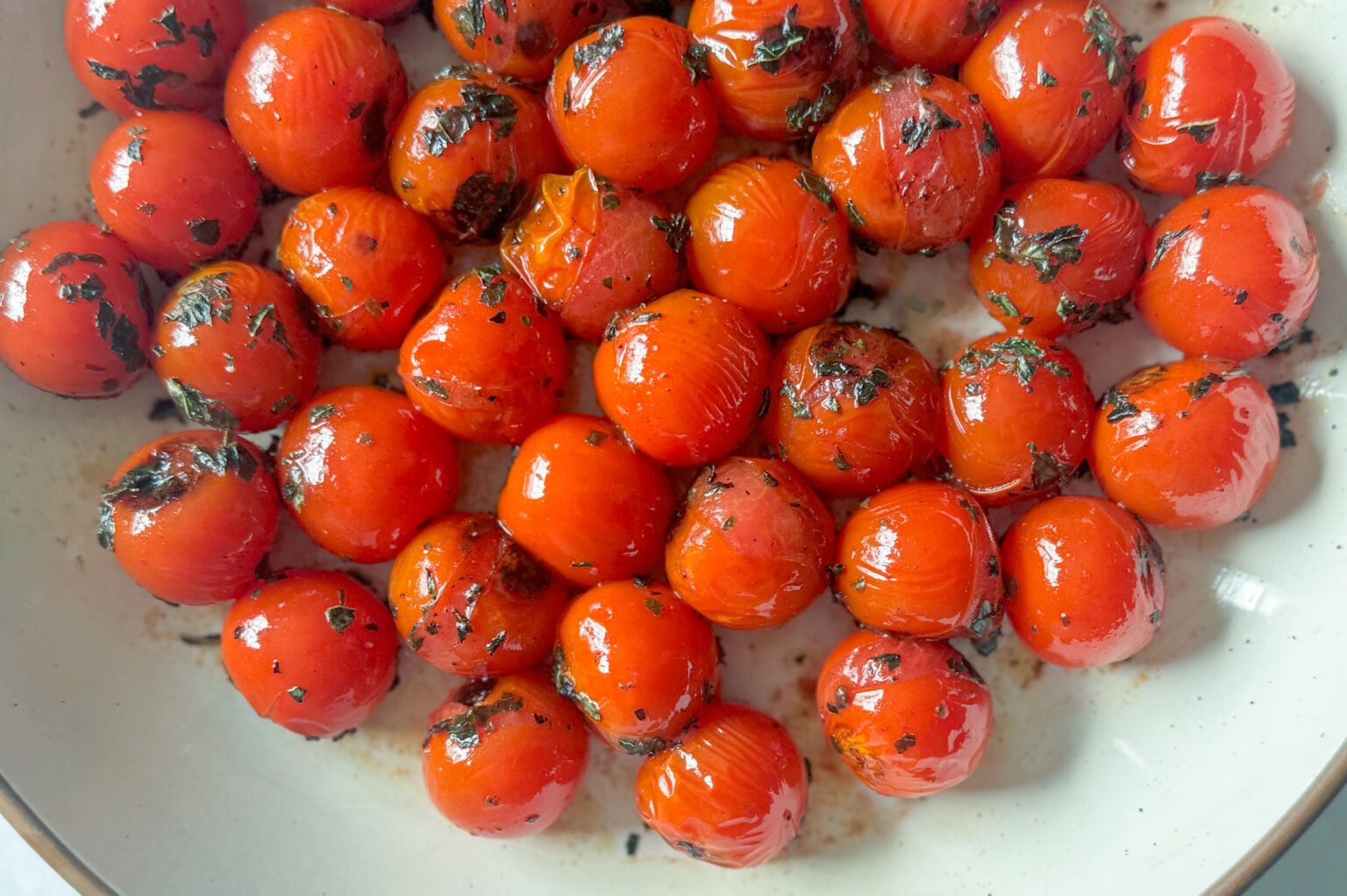 Blistered Cherry Tomatoes - Easy Cast Iron Recipe