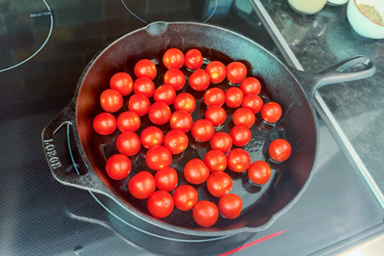 Blistered Cherry Tomatoes - Easy Cast Iron Recipe