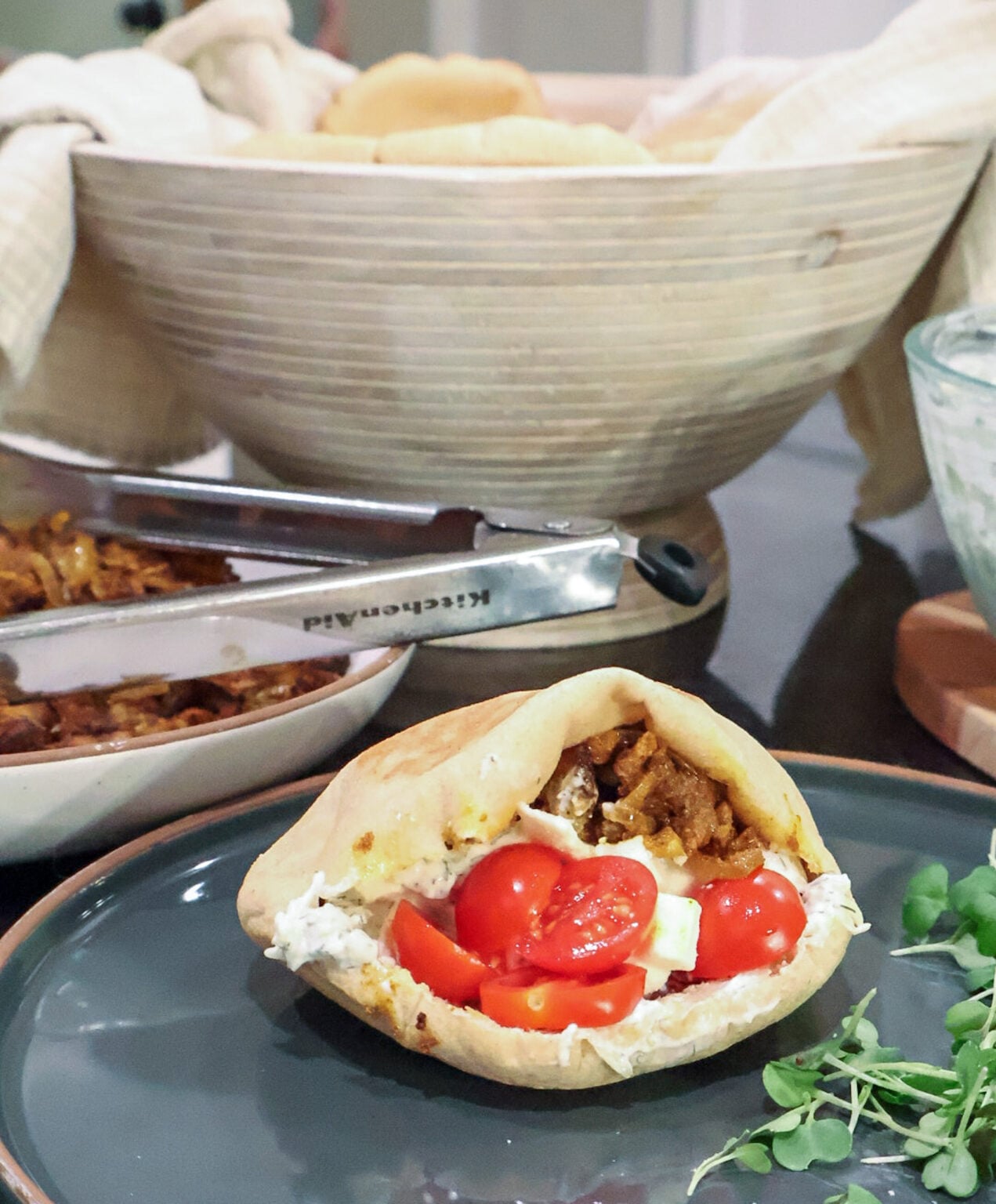 Whole Wheat Pita Bread with Fresh Milled Flour - Pillowy Soft